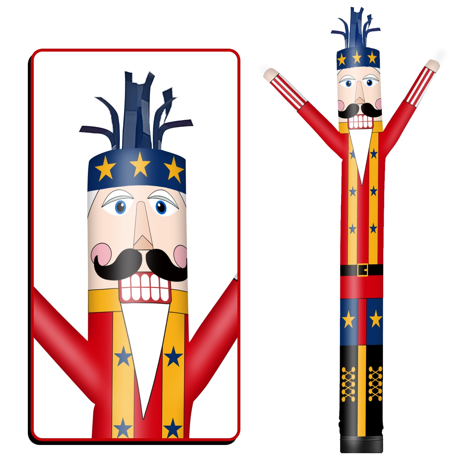 Nutcracker Inflatable Tube Man Wacky Wavy Dancing Guy for Outdoor ...