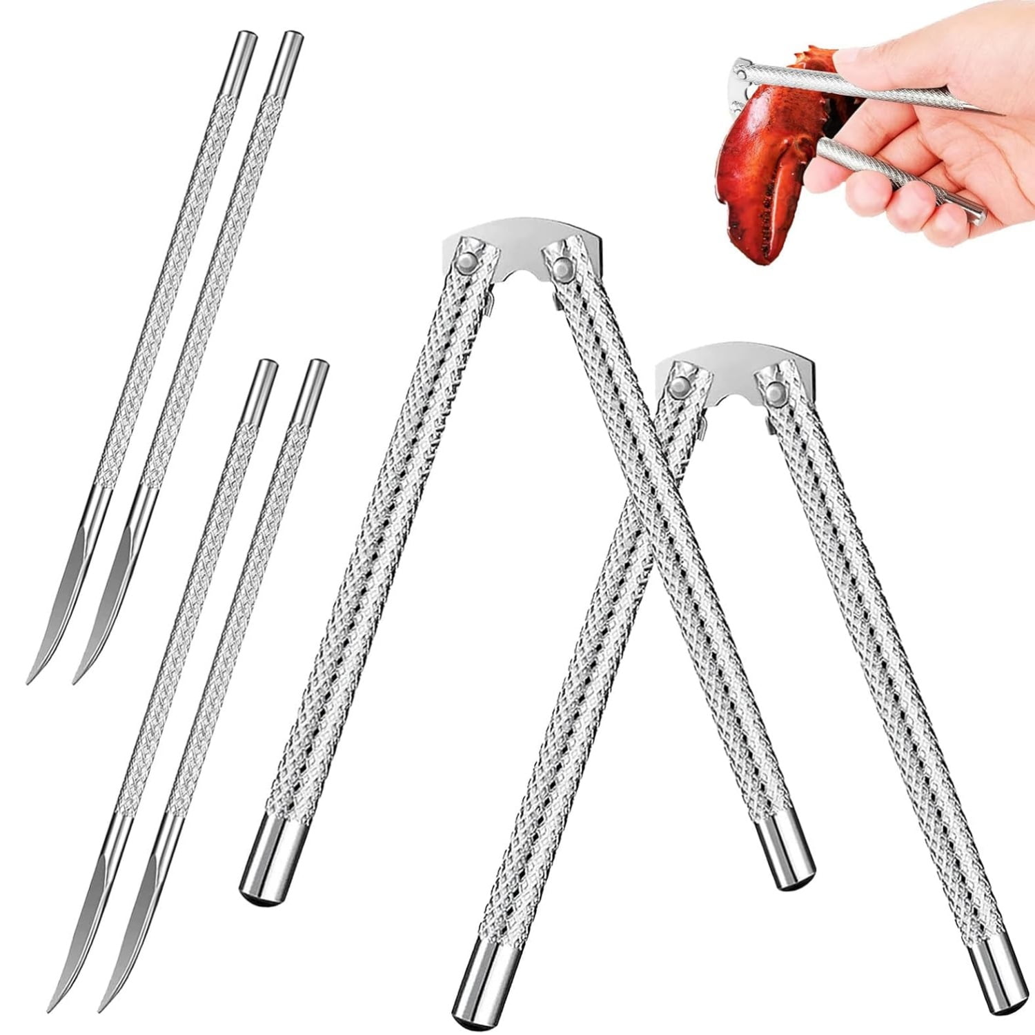 Nutcracker Set,Classic Pecan Walnut Nut Cracker Tool,2 Pcs Lobster or ...