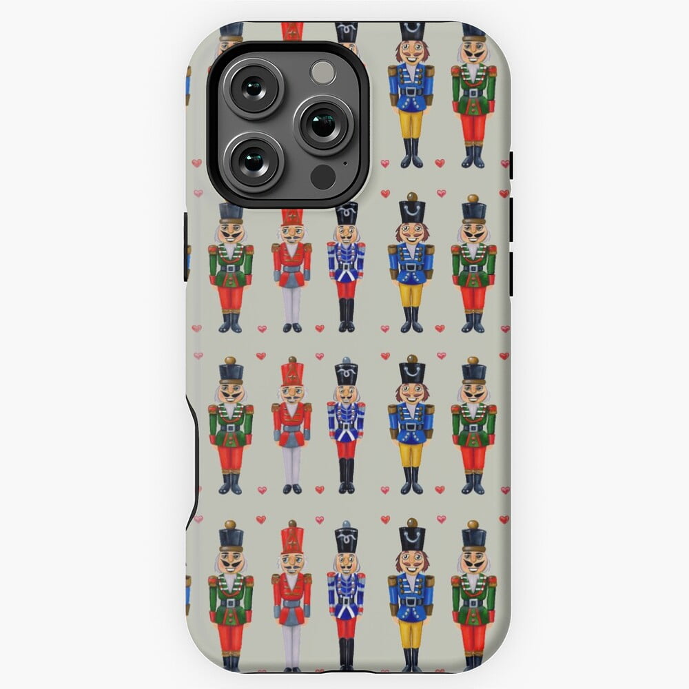 Nutcracker Set Four Soldiers Art Protective and Compatible iPhone 11-17 ...