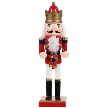 2 x 30cm Wooden Soldier Nutcracker with Drum and , Traditional with ...