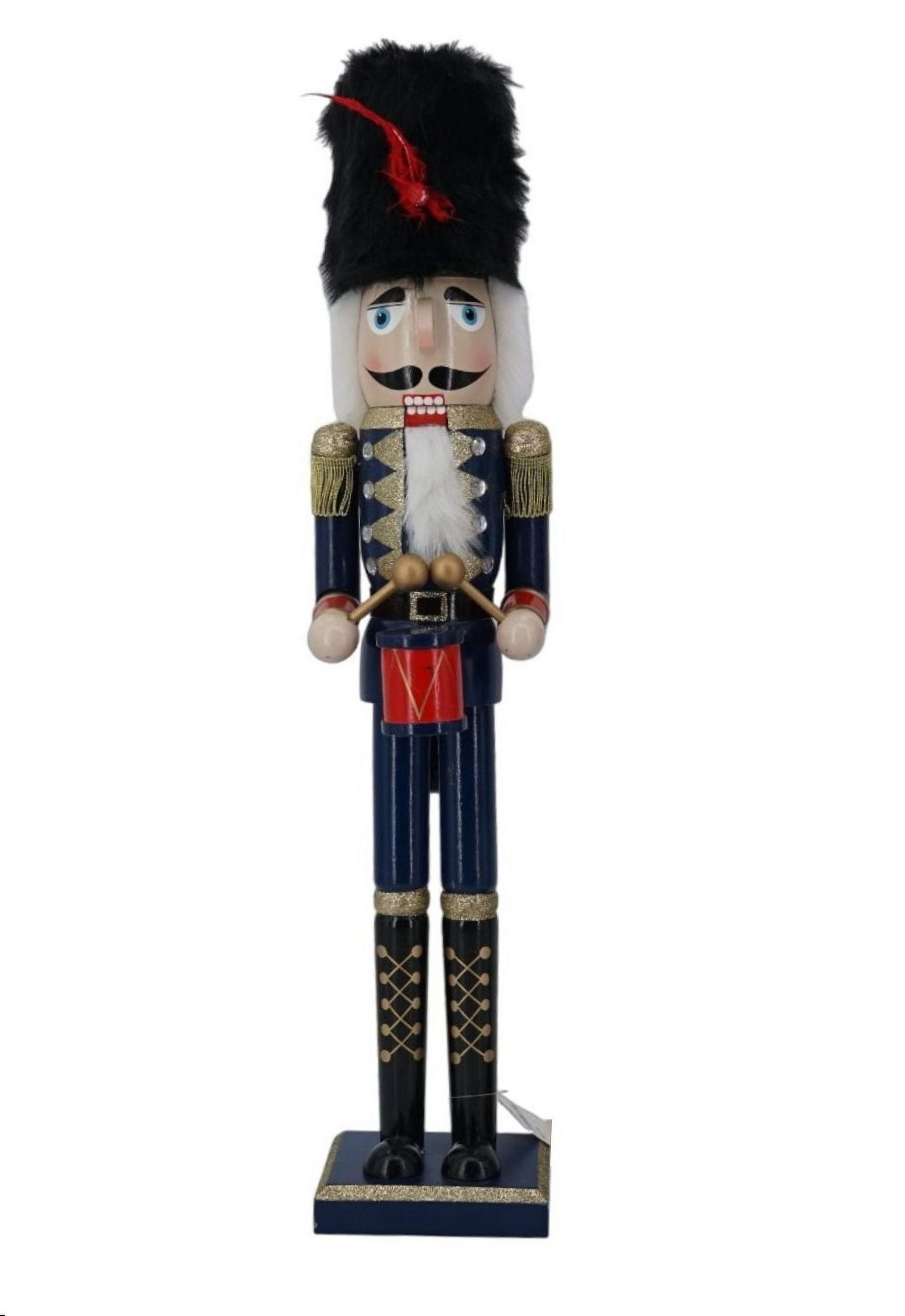 Nutcracker Soldier Holiday Greeter 24 in Blue Drummer Christmas Door ...