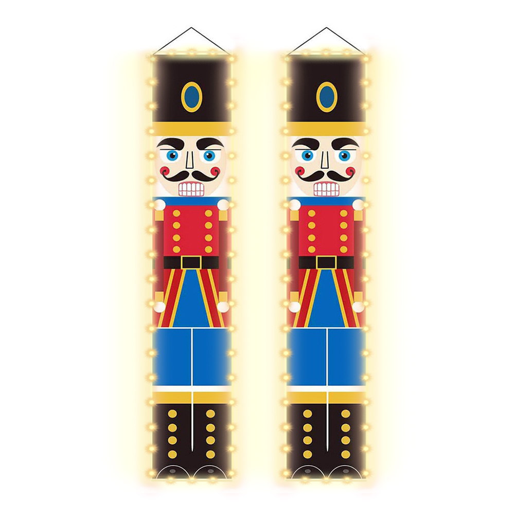 Nutcrackers Banners Soldier Model Xmas Decor Banners Nutcracker Porch ...