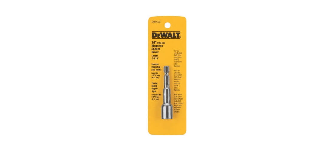 Nutdriver 1/4In Hex 3/8In Mag Dewalt Nutsetters & Sockets DW2223IR ...