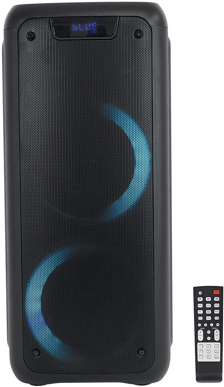 Nutek 6.5" Dual Portable Party Bluetooth Speaker with Sound Activated ...