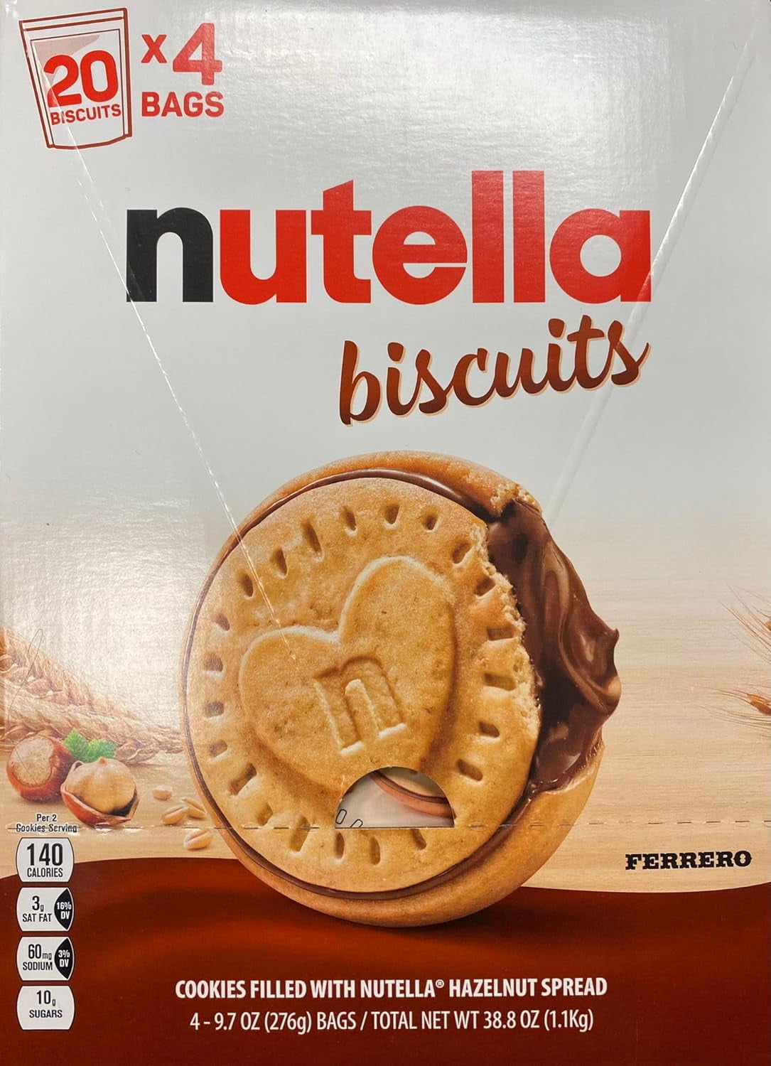 Nutella Biscuits, 9.7 Ounce (Pack of 4) - Walmart.com