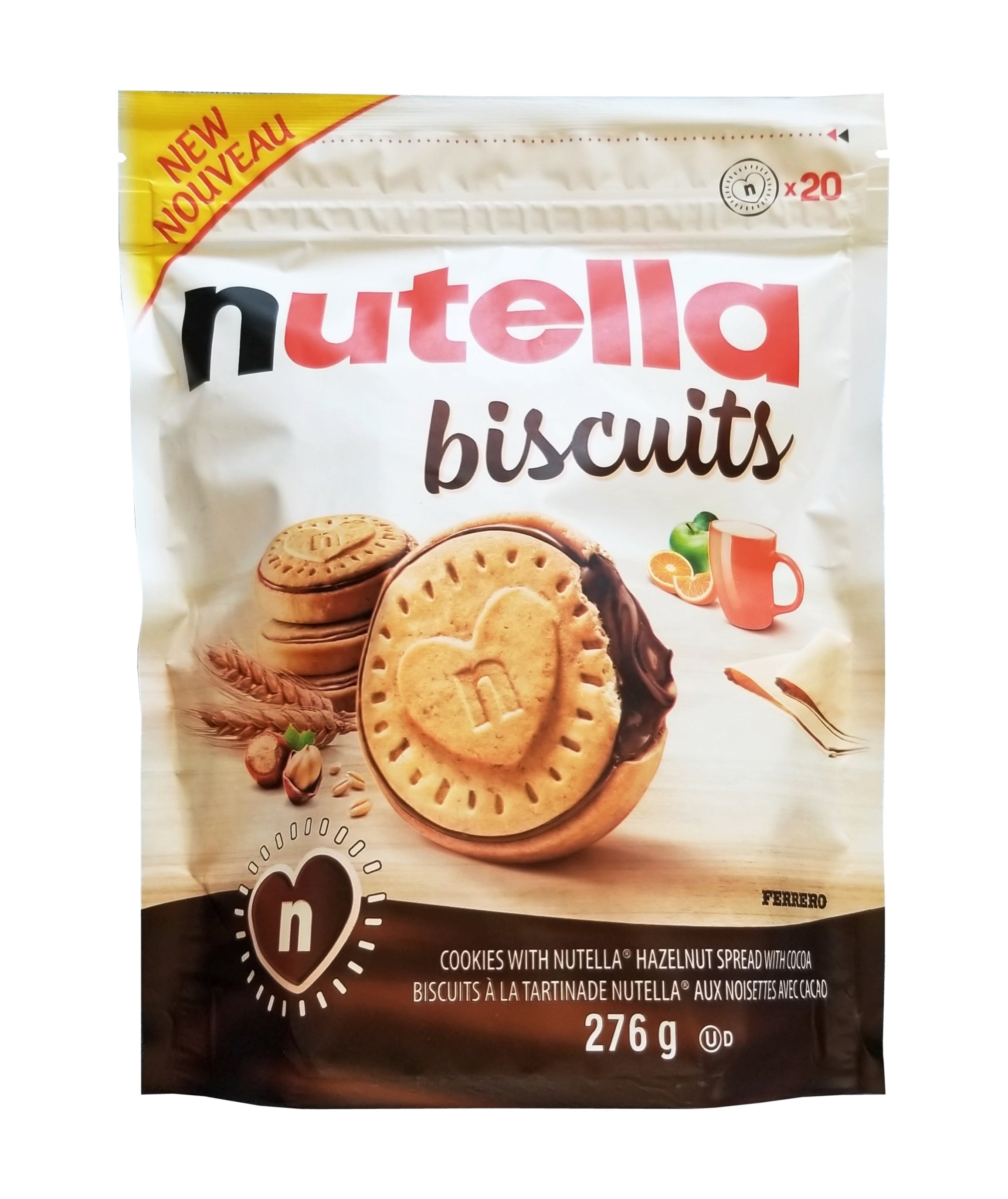 Nutella Biscuits Cookies with Nutella Hazelnut Spread, 276g/9.7 oz ...