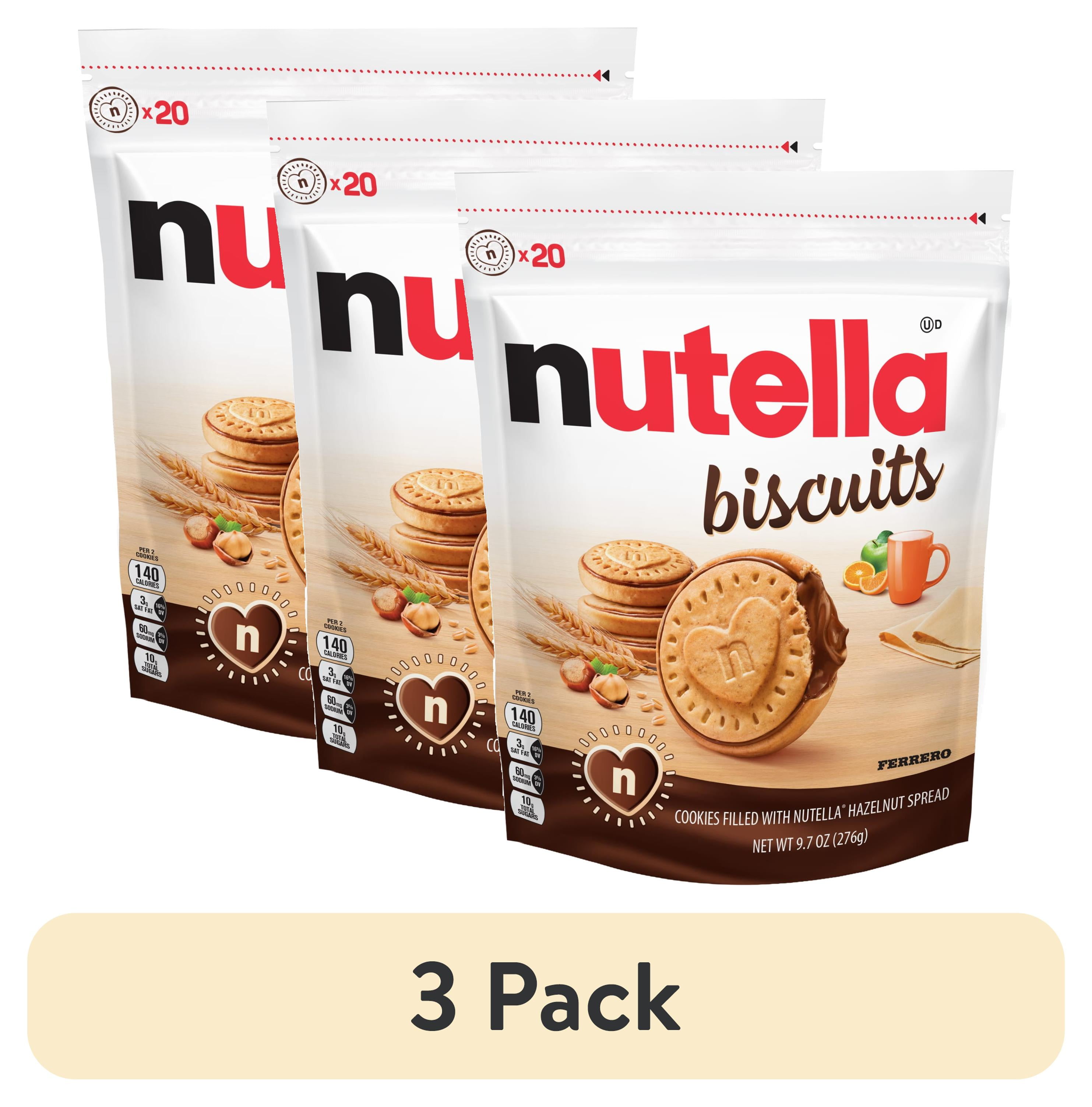 (3 pack) Nutella Biscuits, Cookies, Hazelnut Spread With Cocoa, Kids ...
