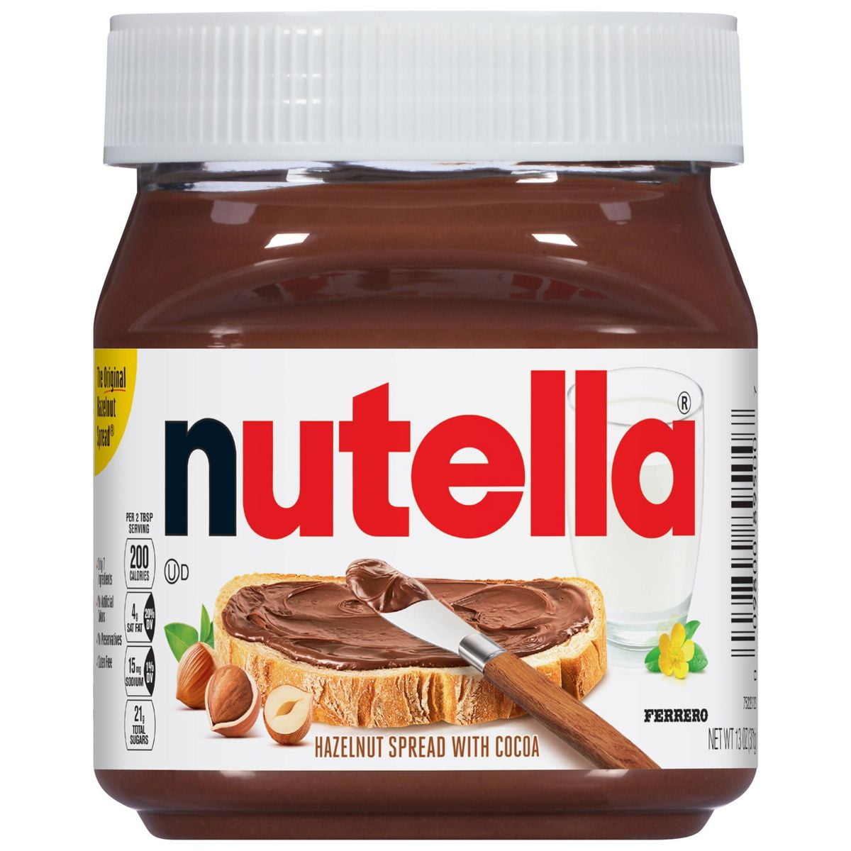 Nutella, Chocolate Hazelnut Spread, Creamy Texture, 13 oz - Walmart.com