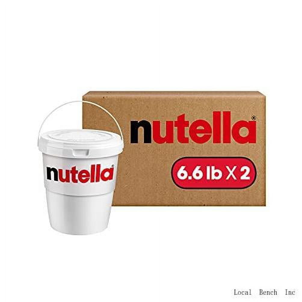 Nutella Chocolate Hazelnut Spread, Bulk Size 6.6 lb Tubs (Pack of 2 ...