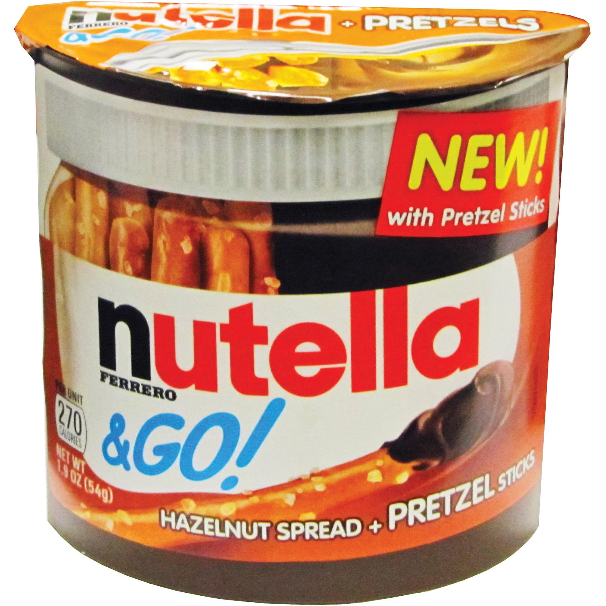 Nutella & GO Hazelnut Spread & Pretzels, 12 / Box - Walmart.com