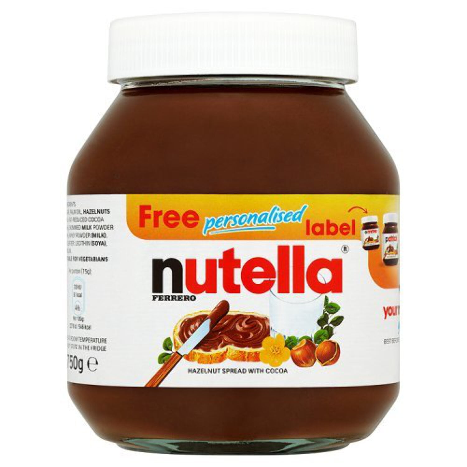 Nutella Hazelnut Cocoa Spread 750 GMS - Walmart.com