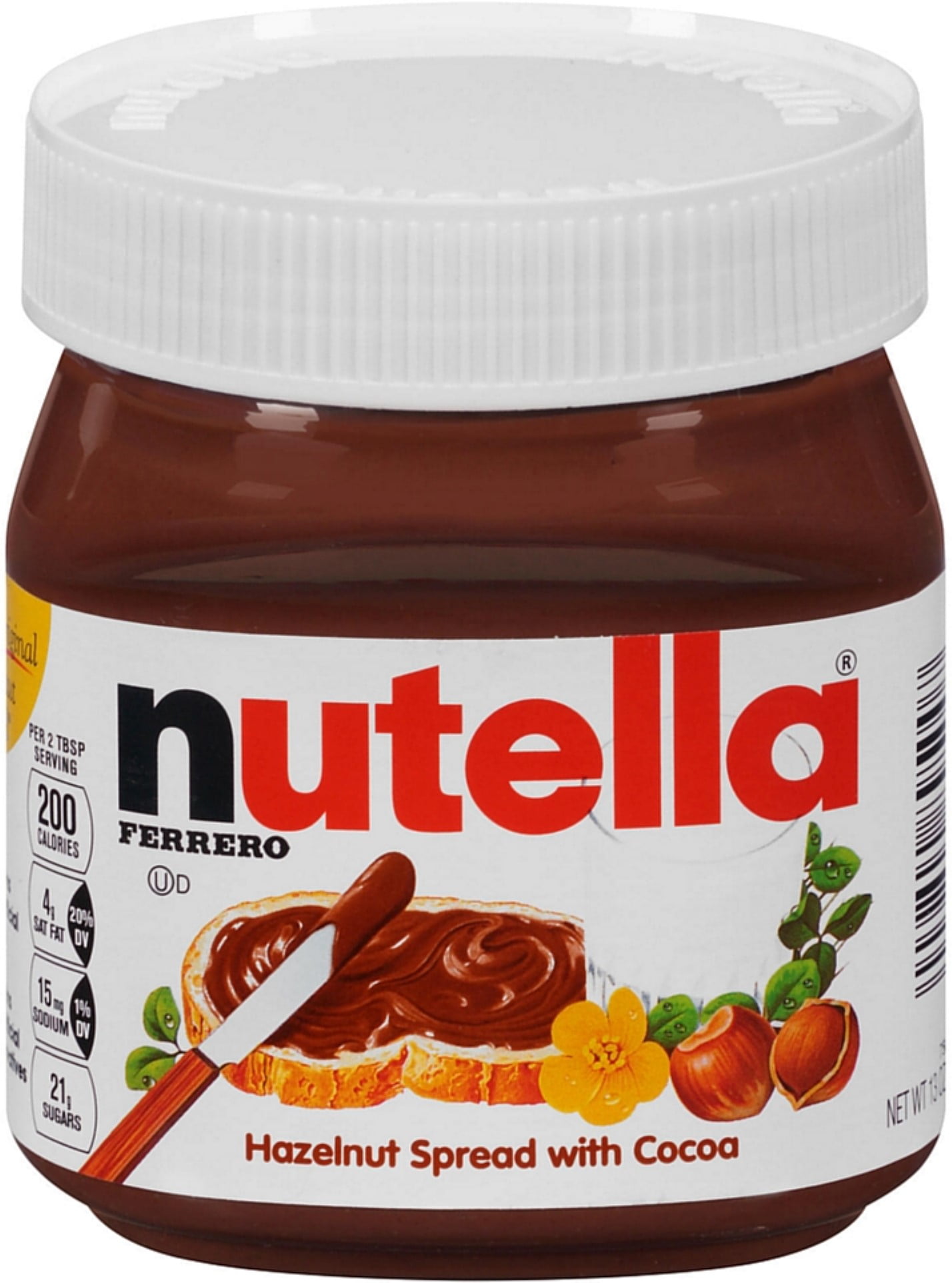 Nutella Hazelnut Spread, Chocolate Spread, Kosher, 13 oz Jar, Pack of 6 ...