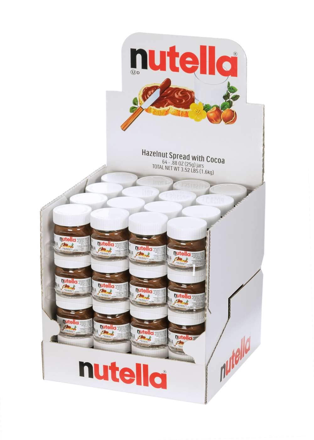 Nutella Hazelnut Spread With Cocoa Glass Jar.88 Ounce - 64 Per Case ...