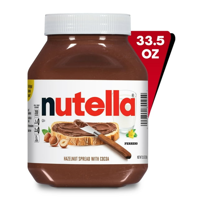 Nutella Hazelnut Spread with Cocoa for Breakfast, 33.5 oz Jar - Walmart.com