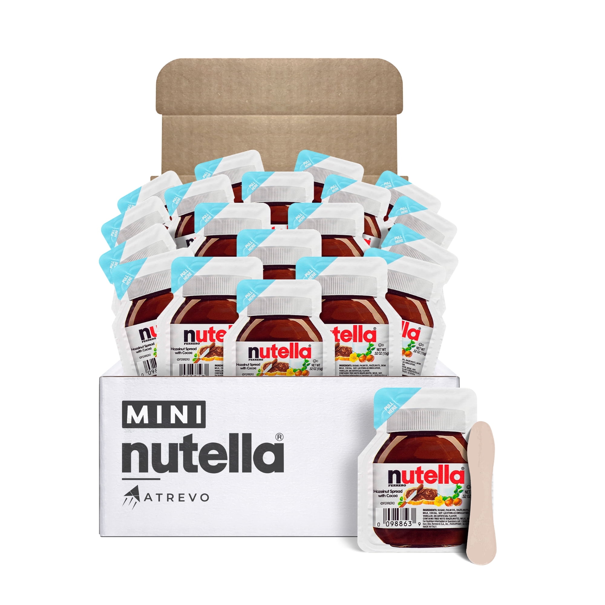Nutella, Mini Snack Pack to Go, 20 Pack, Made in Italy - Walmart.com