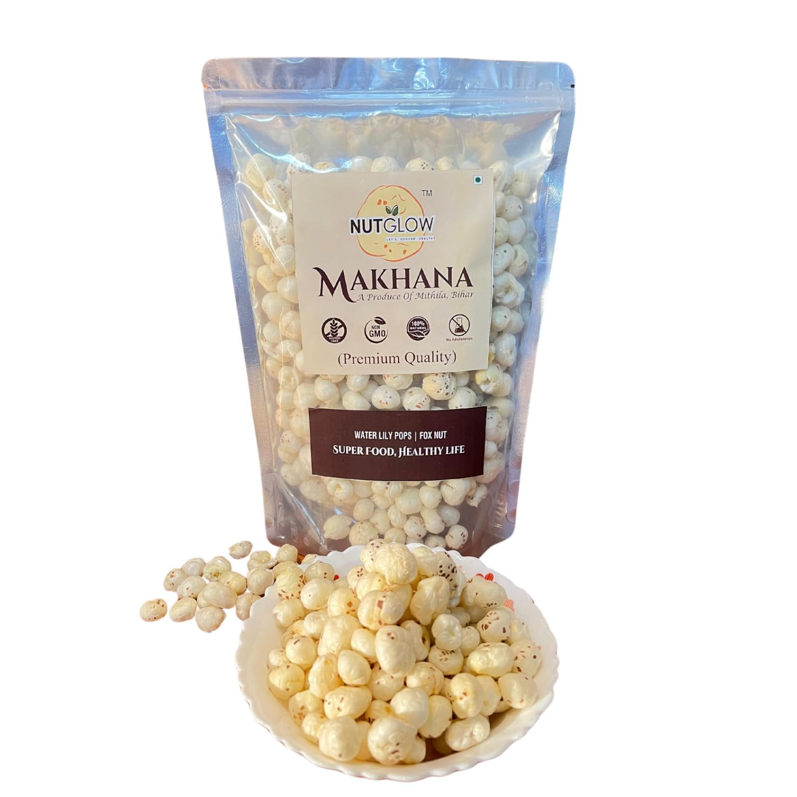 Nutglow Makhana Healthy Protein YYF14 Snacks | Gluten Free Based ...