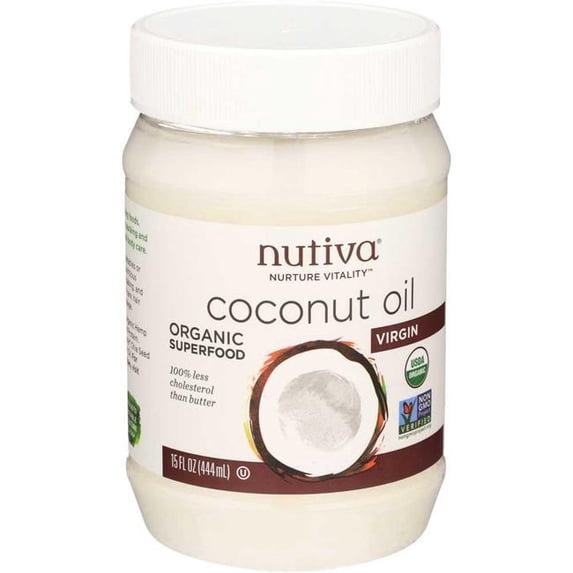 Nutiva 201673 Organic Extra Virgin Coconut Oil, 15 oz - Walmart.com