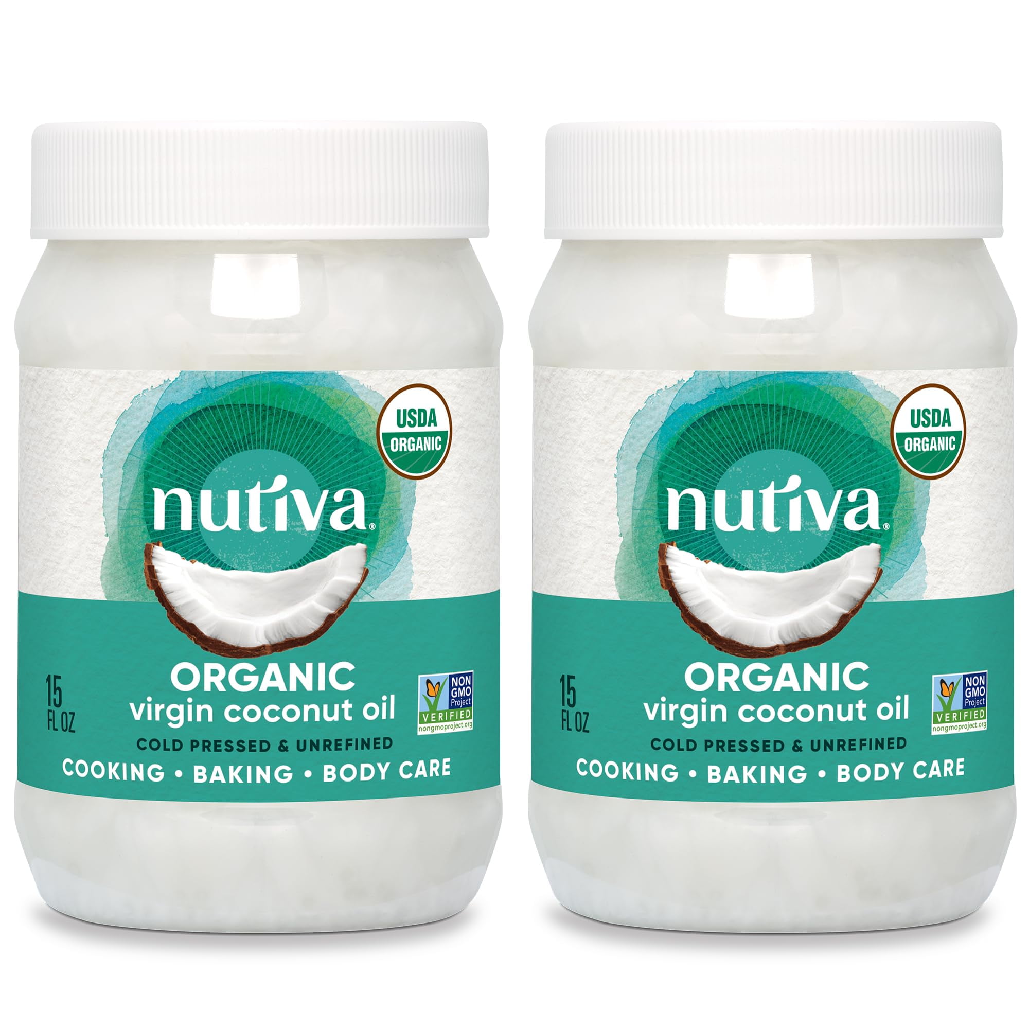 Nutiva Organic, Cold-Pressed, Unrefined, IEF31 Virgin Coconut Oil from Fresh, non-GMO ...