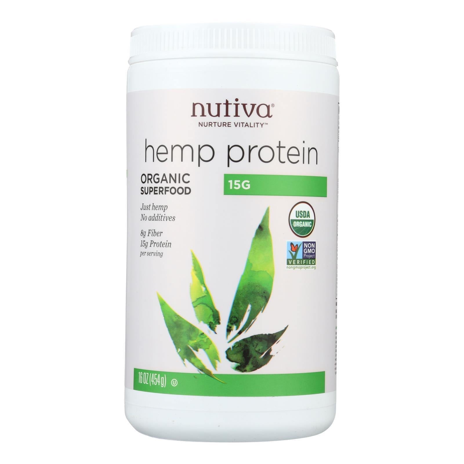 Nutiva Organic Hemp Protein - 16 oz - Walmart.com