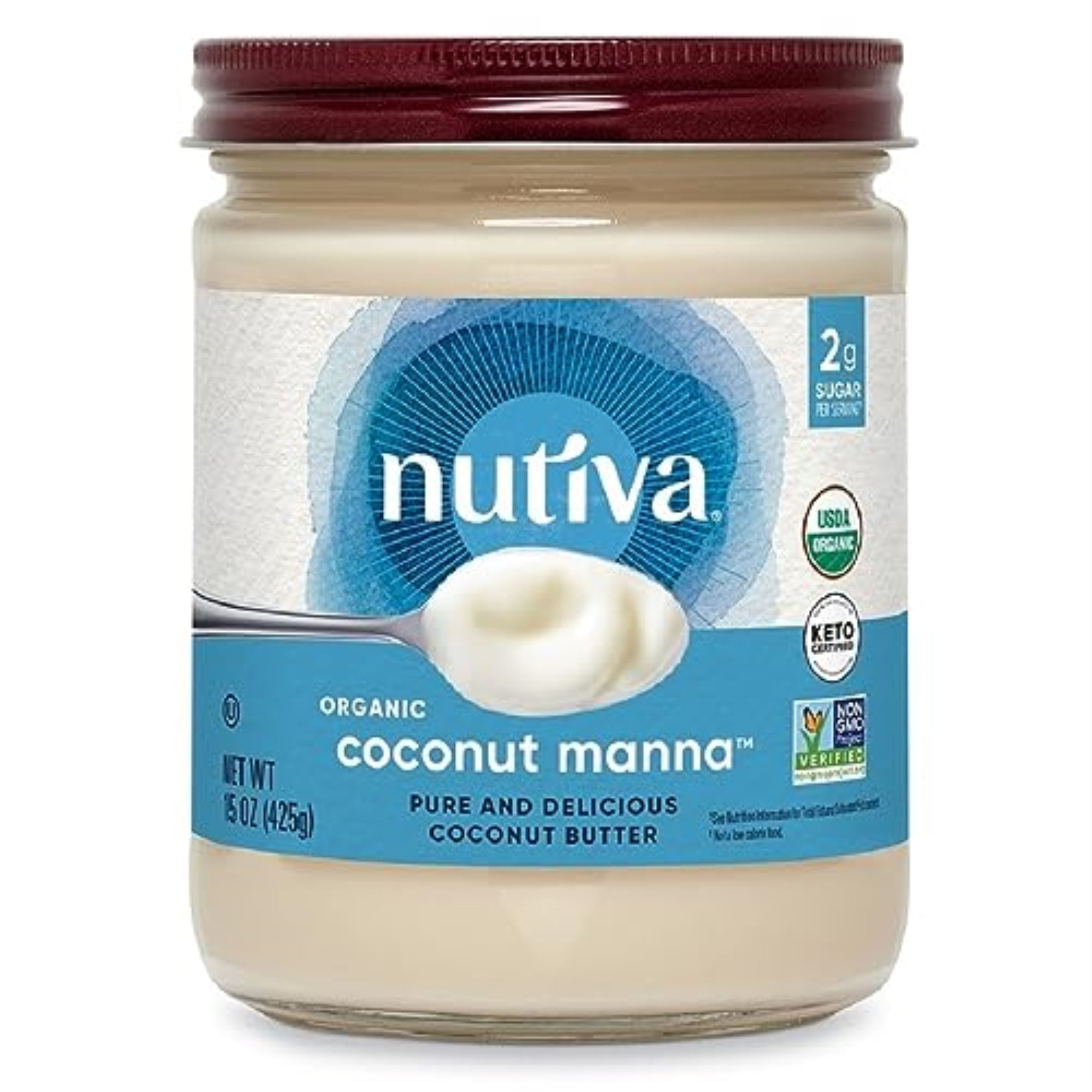 Nutiva Organic Virgin Coconut Oil, Cold Pressed, Unrefined, Non GMO, 14 fl oz (414 ml) - Walmart.com