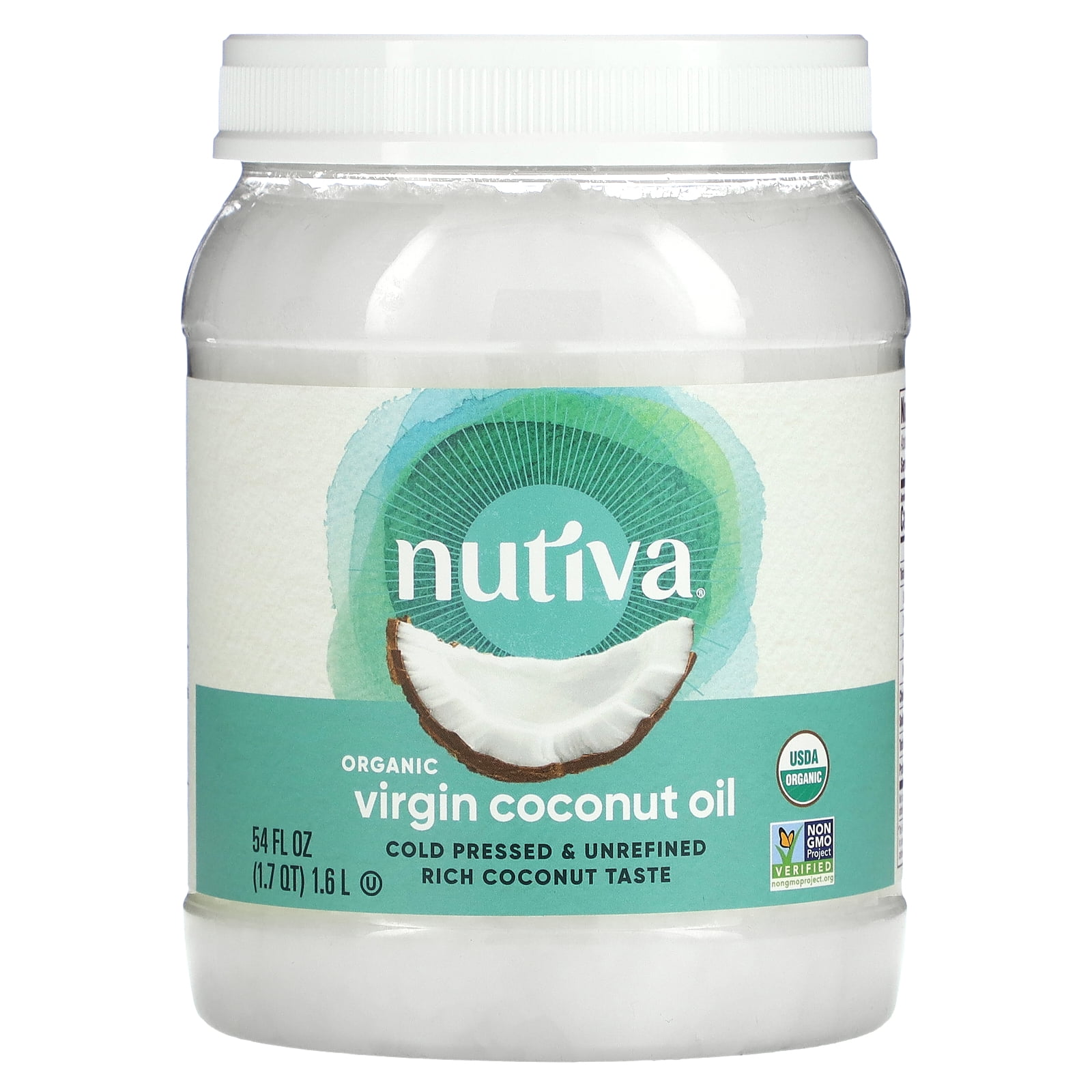 Nutiva, Organic Virgin Coconut Oil, 54 fl oz (1.6 l) - Walmart.com