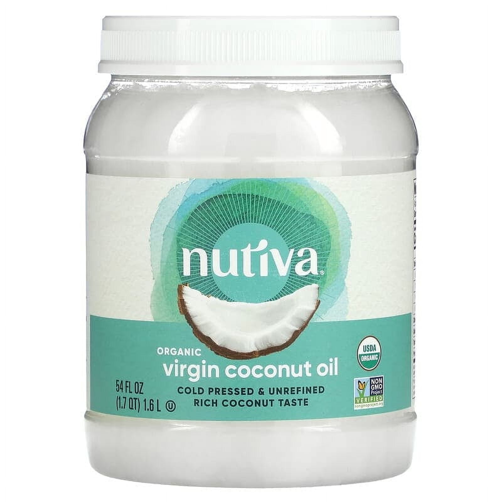 Nutiva, Organic Virgin Coconut Oil, 54 fl oz Pack of 2 - Walmart.com