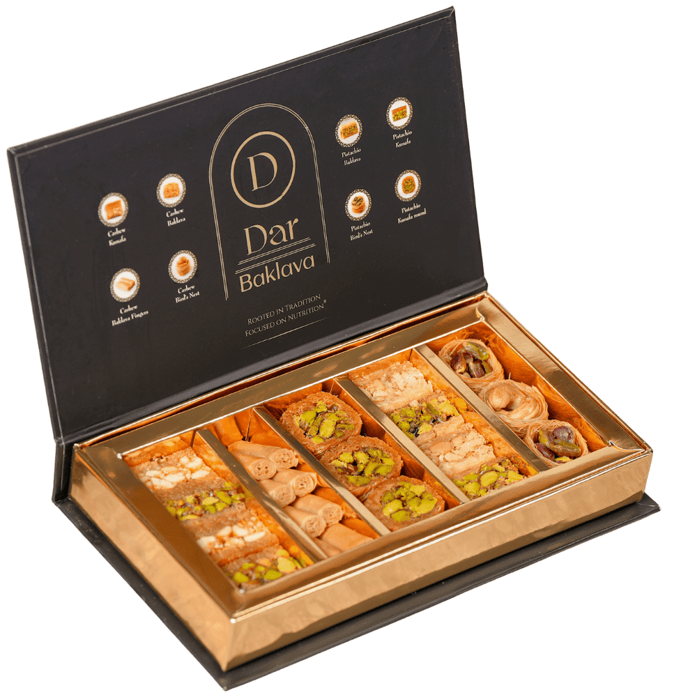 Nutlava Assorted Pistachio & Cashew Baklava Gift Box (22 Pieces ...