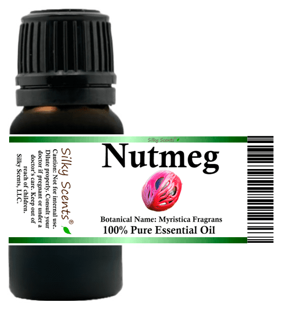 Nutmeg Essential Oil 5 ml (1/6 fl oz) - 100% Pure and Natural by Silky ...