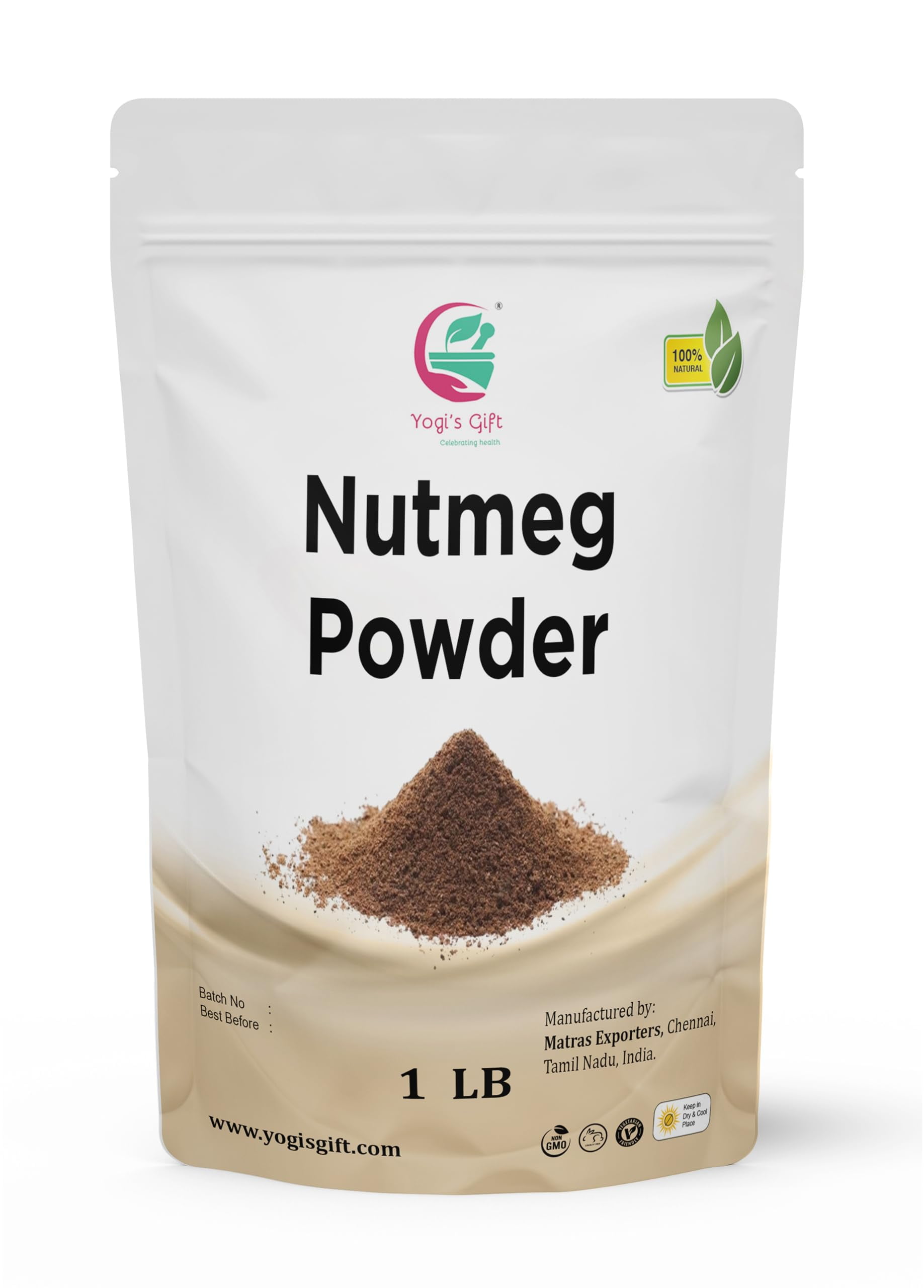 Nutmeg Ground 1 LB KEF16 | Excellent Aroma and Incredible Flavor | Fresh Ground Nutmeg Spice for ...