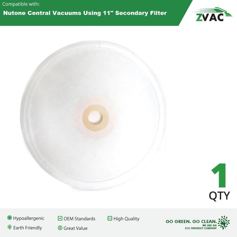 Nutone 11" Secondary Filter Generic by ZVac For Nutone Central Vacuums ...