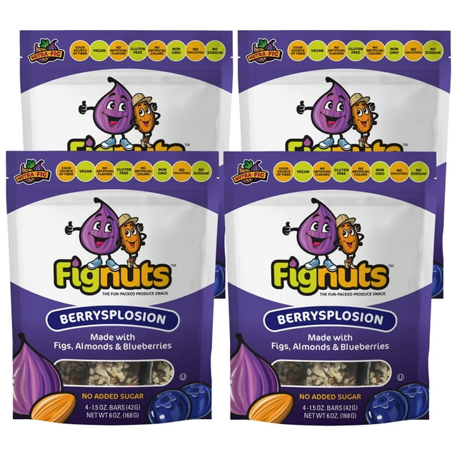 Nutra Fig Bars, Real MSF2 Fruit Vegan Snack Bar, Gluten Free, Non-GMO ...