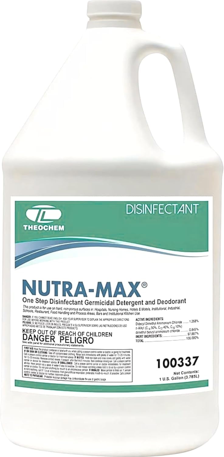 Nutra-Max Concentrated Hospital Grade Disinfectant, EPA List N ...