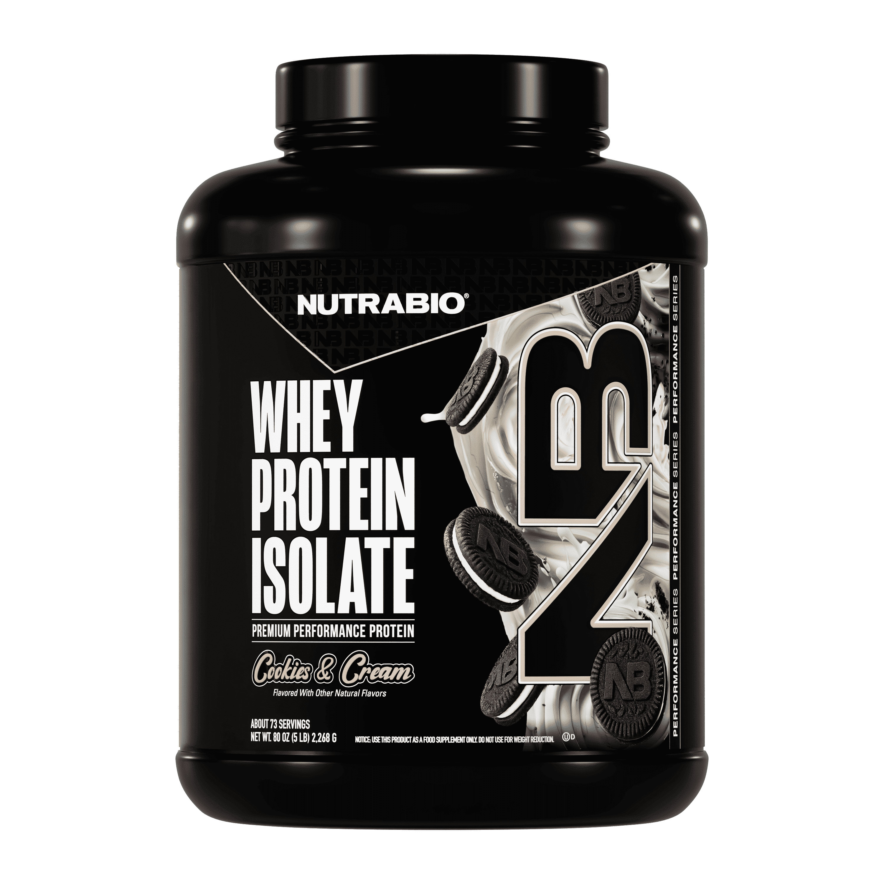 NutraBio, Whey Protein Powder Isolate, Cookies & Cream, 5 Lbs - Walmart.com