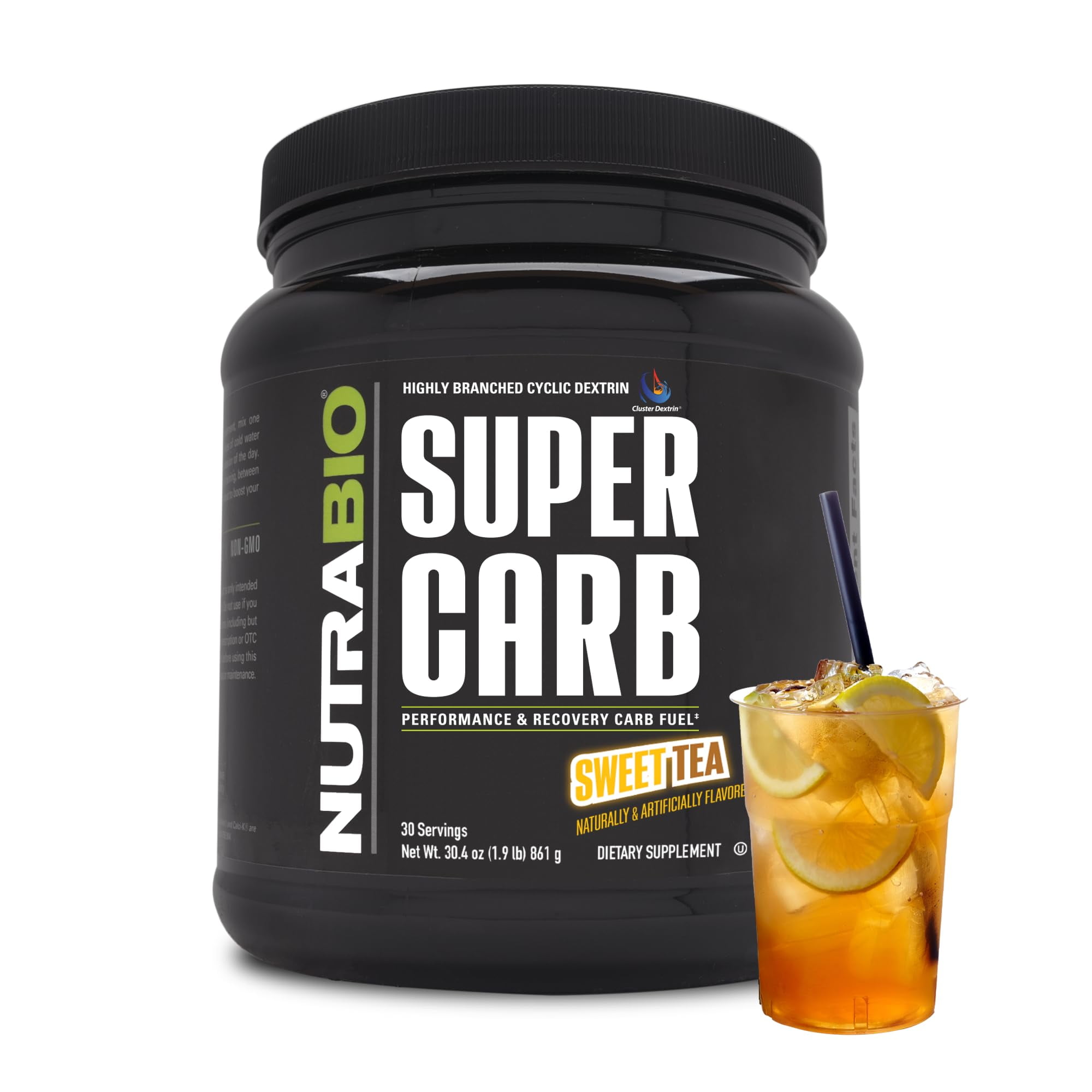 NutraBio Super Carb - Complex Carbohydrate Supplement Powder - Cluster ...