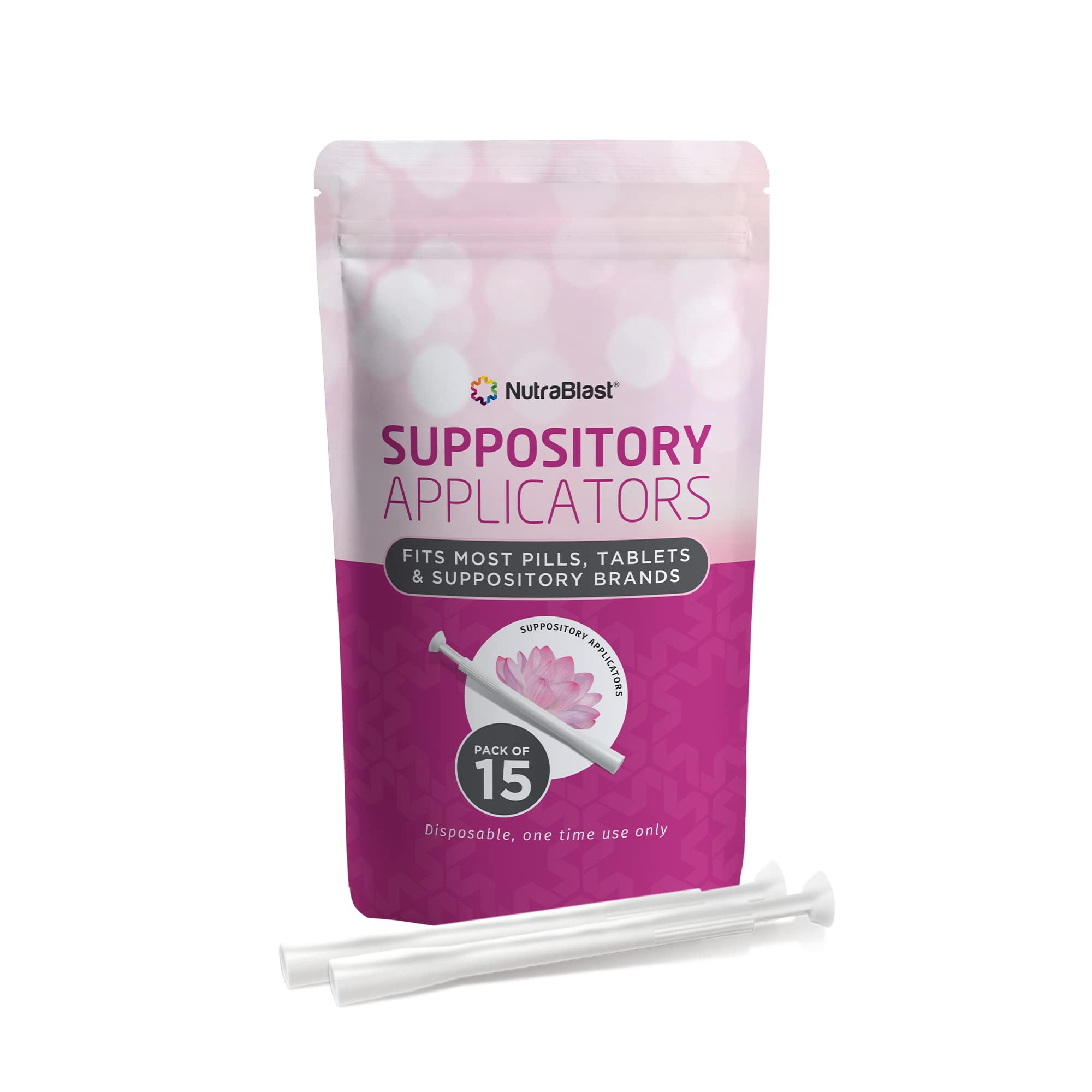 NutraBlast Disposable Vaginal Suppository Applicators (15-Pack) - Fits ...