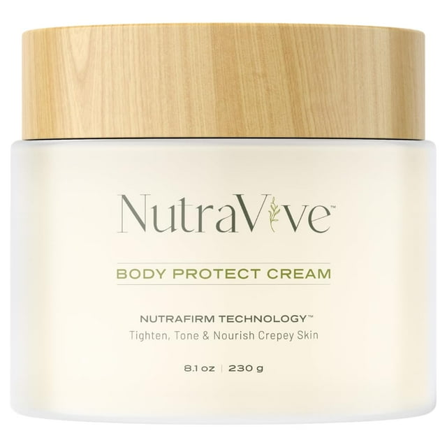 NutraVive Body Protect Cream SBF3 - Anti-Aging Crepey Skin 8.1 Oz ...