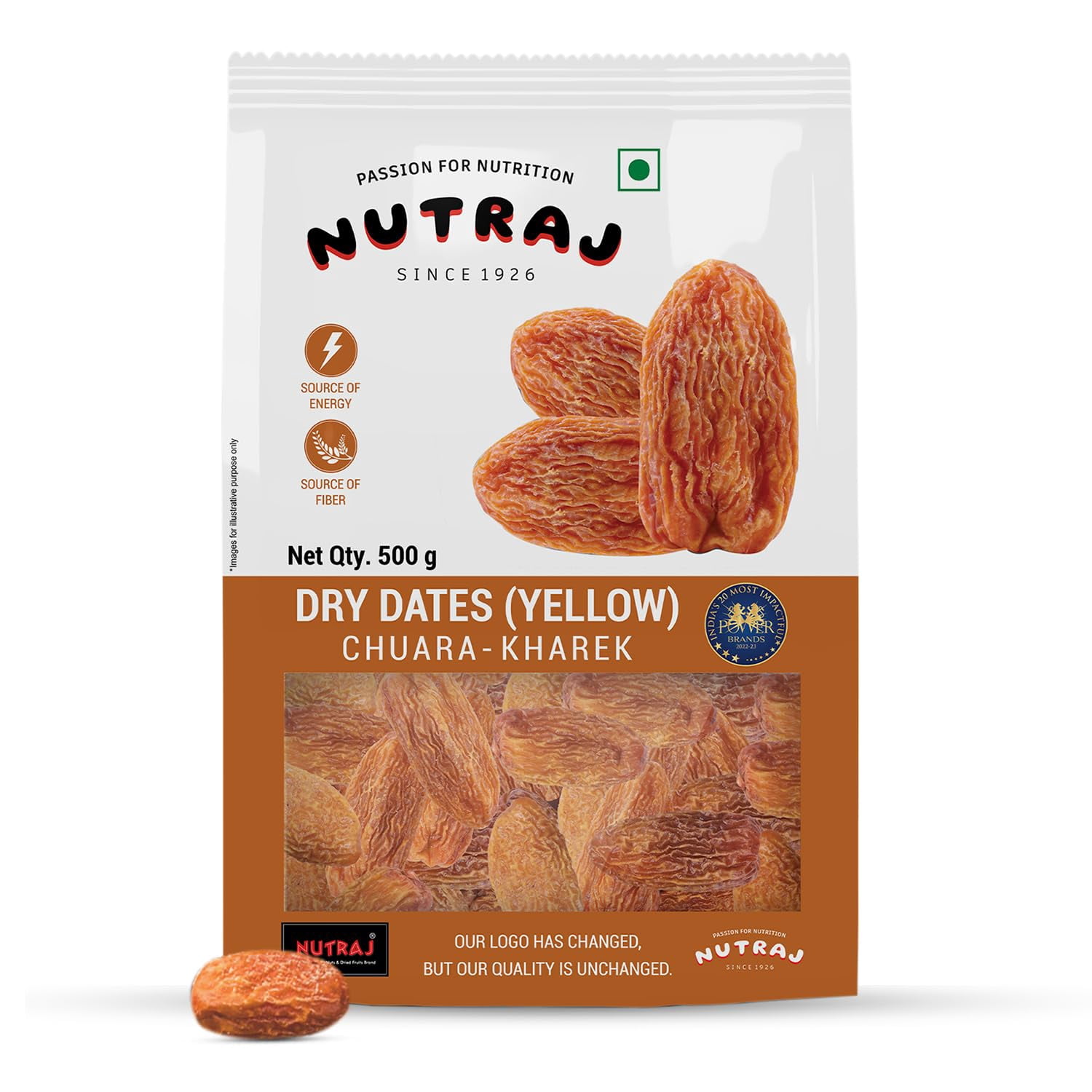 Nutraj Classic Dry Dates (Yellow Chuara Kharek) 500gram, Sookha Khajoor ...