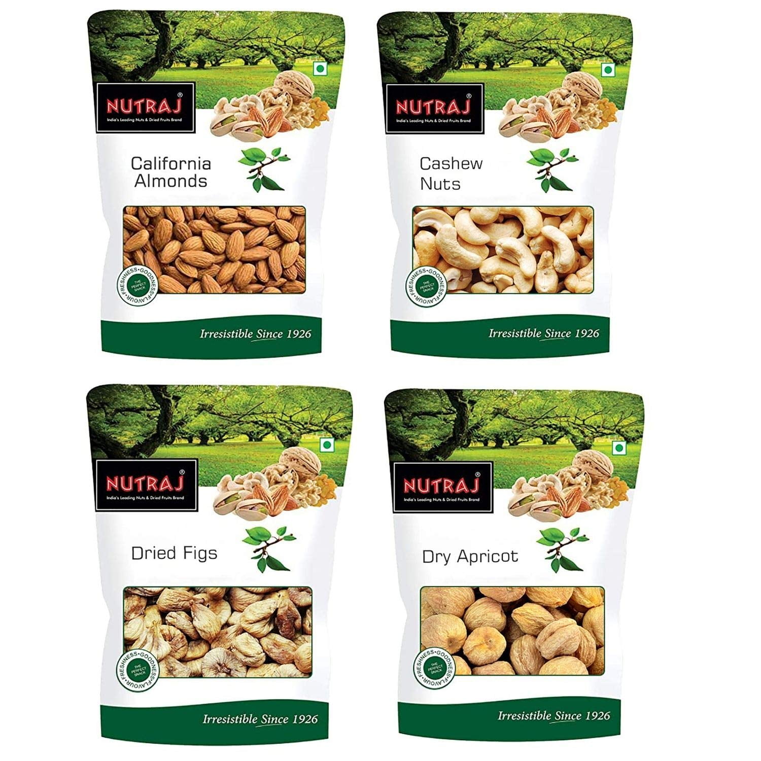 Nutraj Dry Fruits 400gm, Combo Of Almonds (Badam), Cashews (Kaju ...