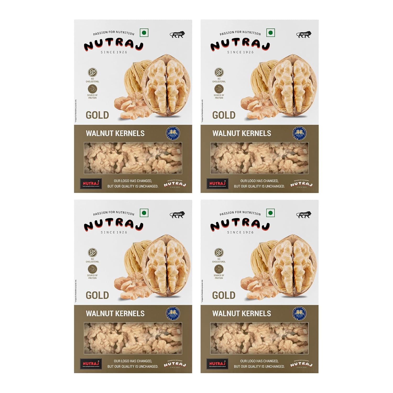 Nutraj Gold Walnut Kernels 1 Kg (4 X 250g Each)| Pure Without Shell ...