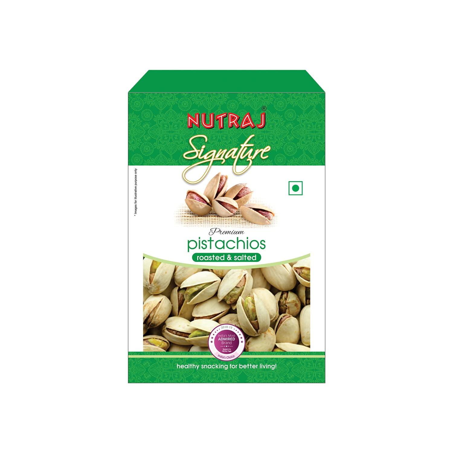 Nutraj Signature Roasted & Salted California Pista 200gm, 7.0 Ounce | Vacuum Pack - Walmart.com