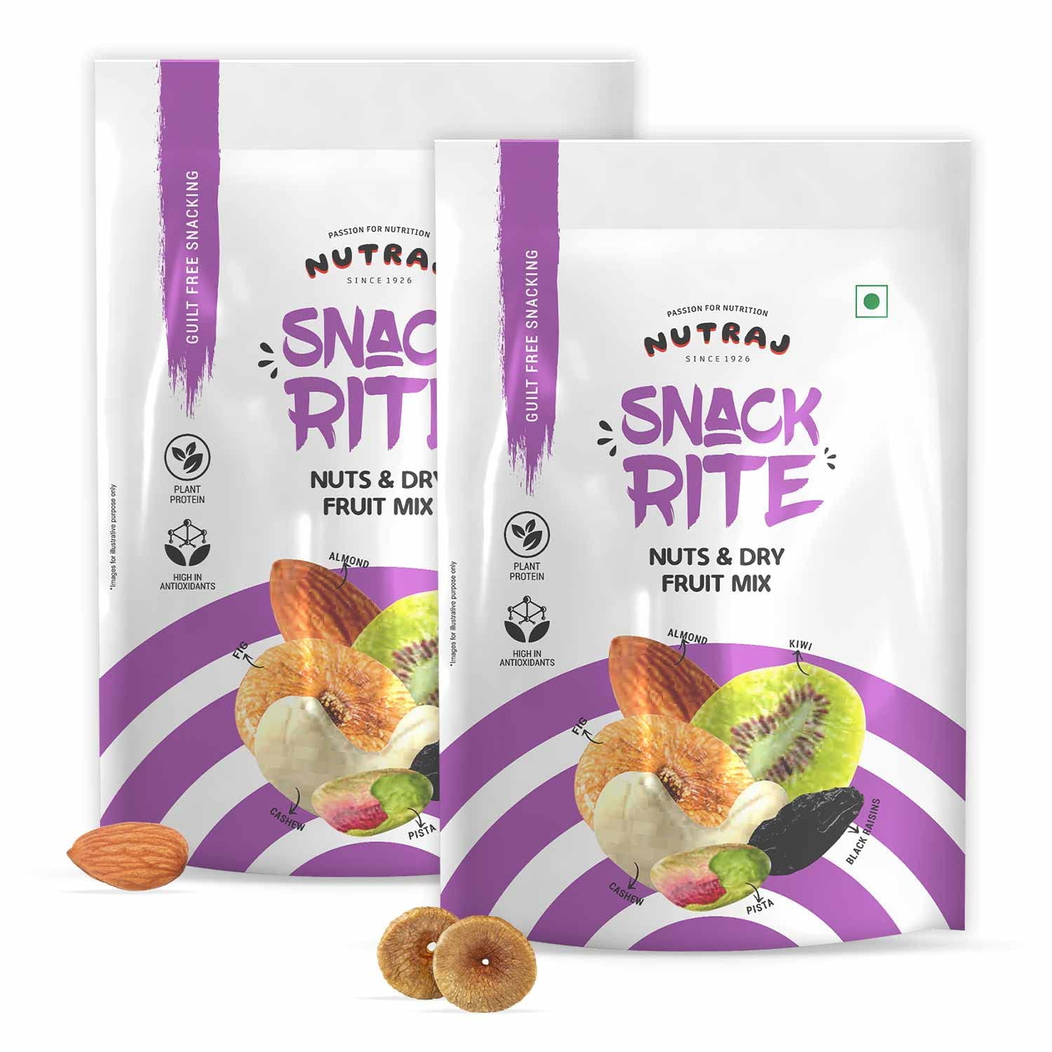Nutraj Snack Rite Nuts And Dry Fruits Mix (Almond Kernel, Cashew, Pista ...