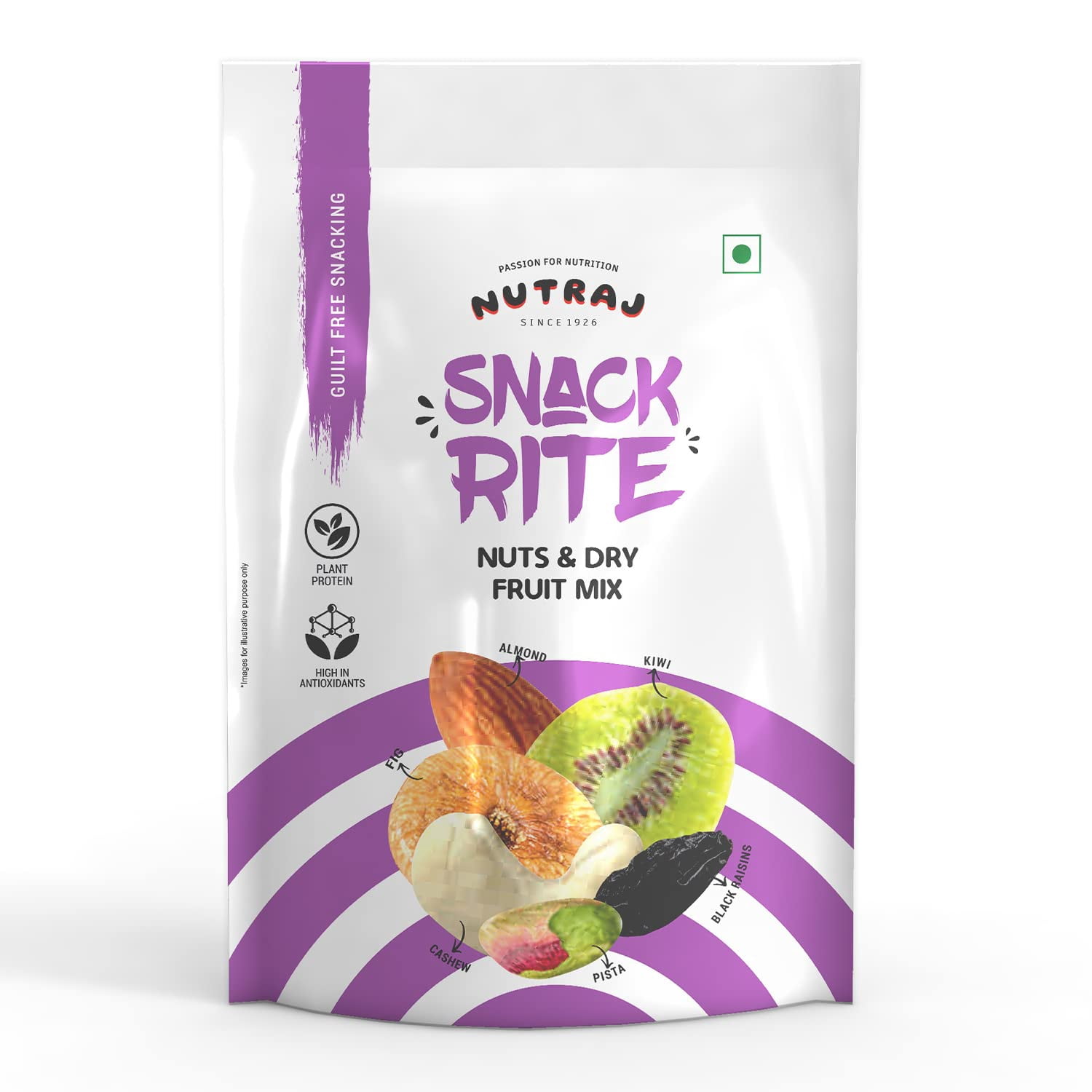 Nutraj Snack Rite Nuts & Dry Fruits Mix (Almond Kernel, Cashew, Pista ...