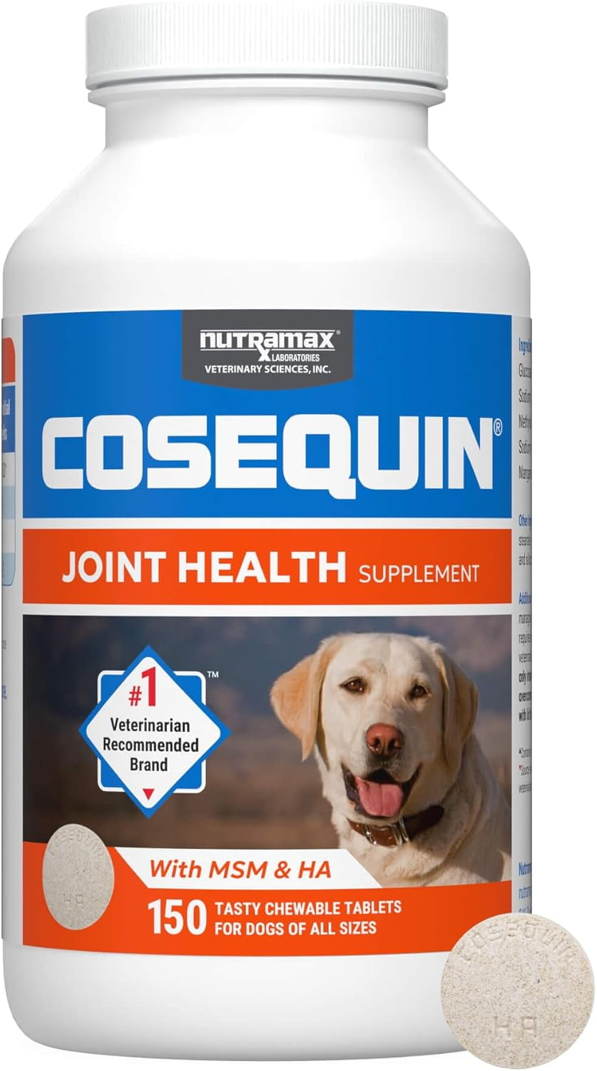 Nutramax Cosequin for Dogs Joint Support Chewables, Glucosamine ...