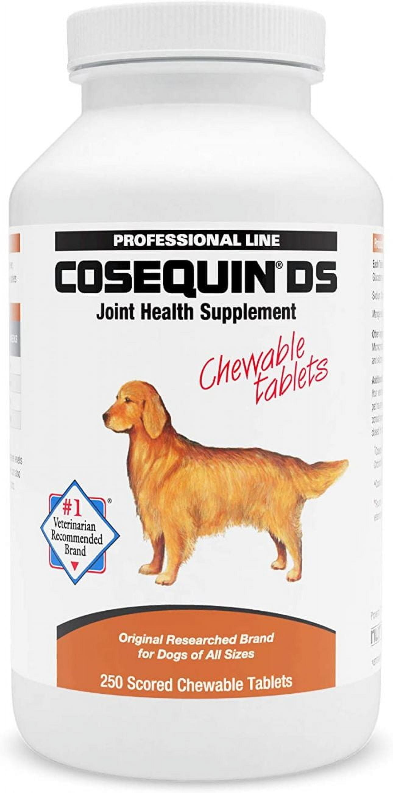 Cosequin DS Chewable Tablets for Dogs, Glucosamine & Chondroitin Joint ...