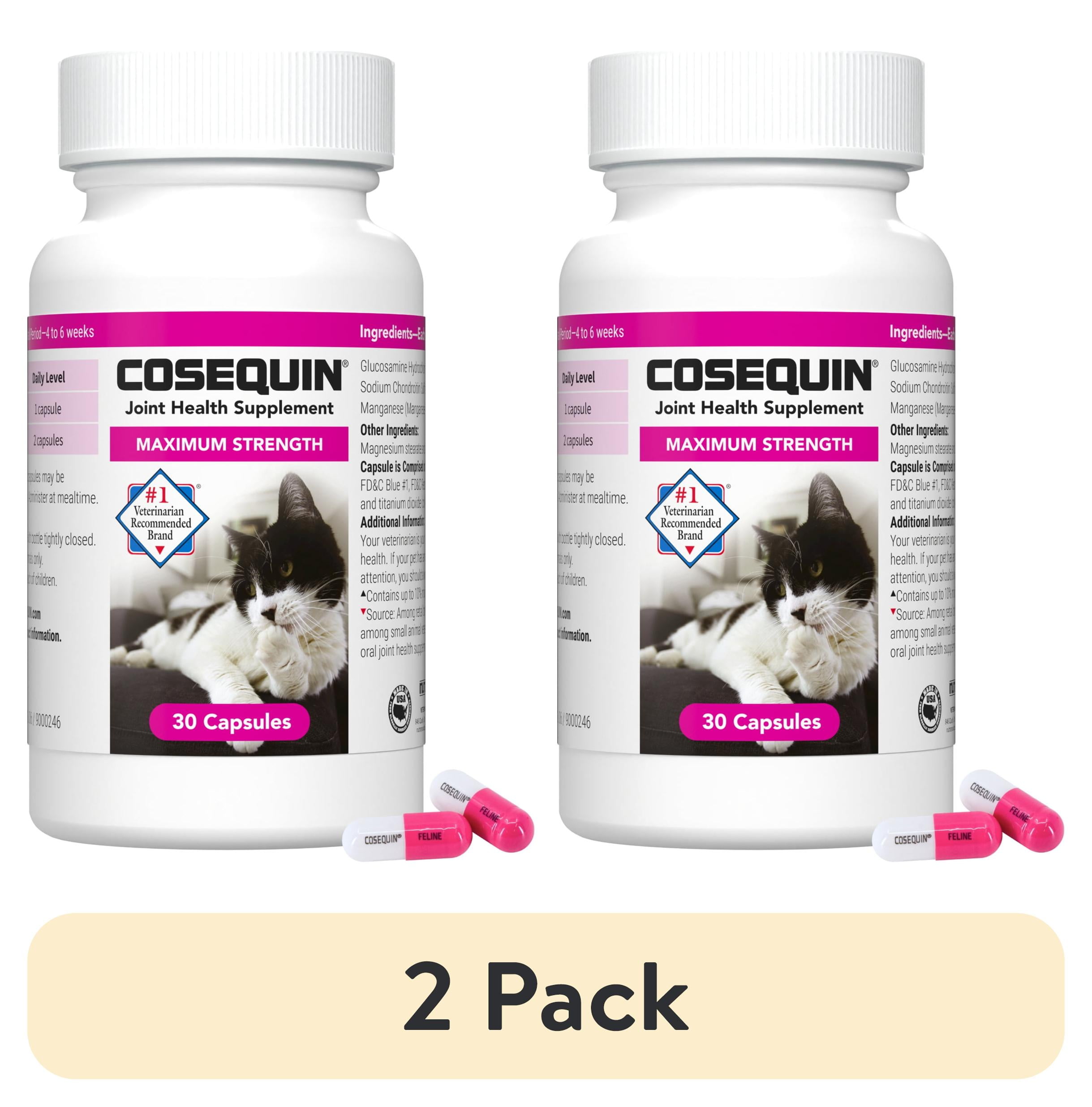 (2 pack) Nutramax Cosequin for Cats Joint Health Supplement, Contains ...
