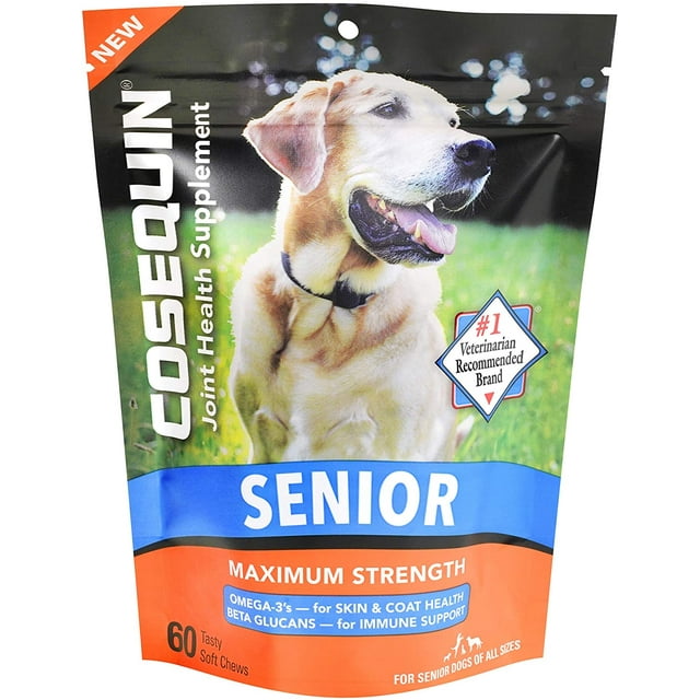Nutramax Cosequin Senior Joint Health Supplement for Senior Dogs, 60 ...