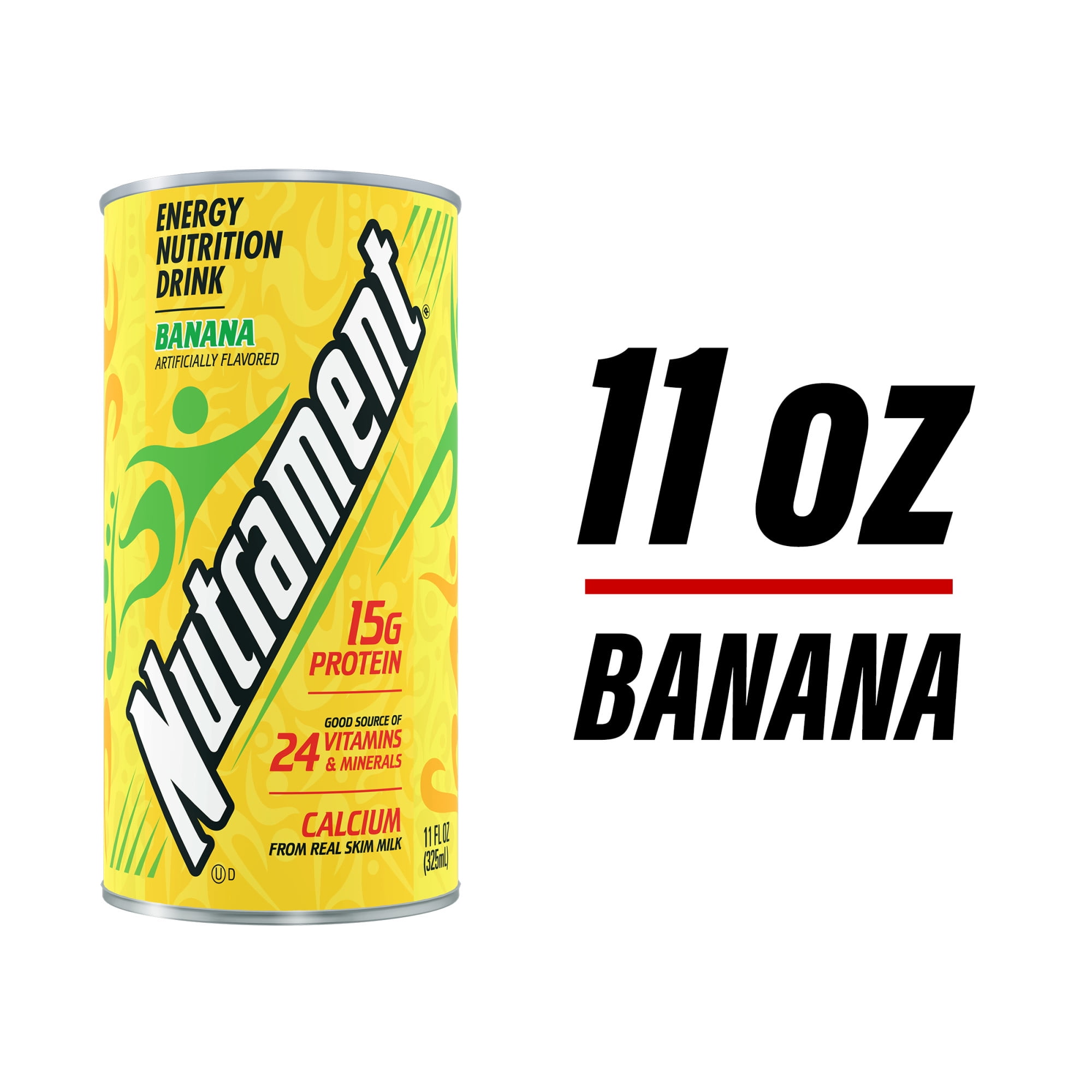 Nutrament Banana Nutrition Drink, Energy Drink with Vitamins, Minerals ...