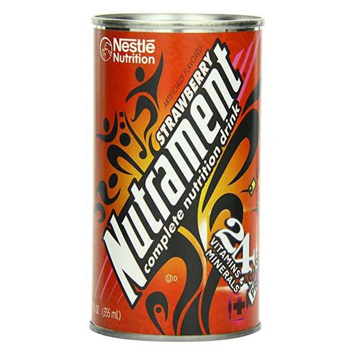 Nutrament Energy and Fitness Drink Strawberry 12 oz Cans - Pack of 12 ...