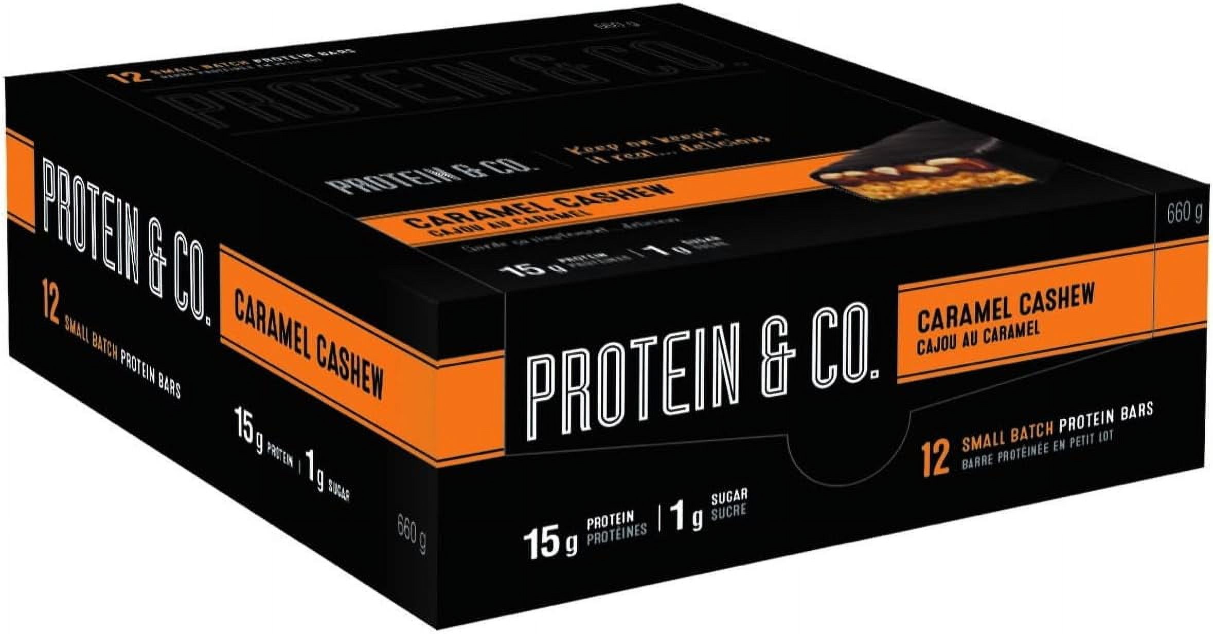 Nutraphase Protein & Co Protein Bars - Caramel Cashew - 15g Of Protein (12 Count) - Walmart.com