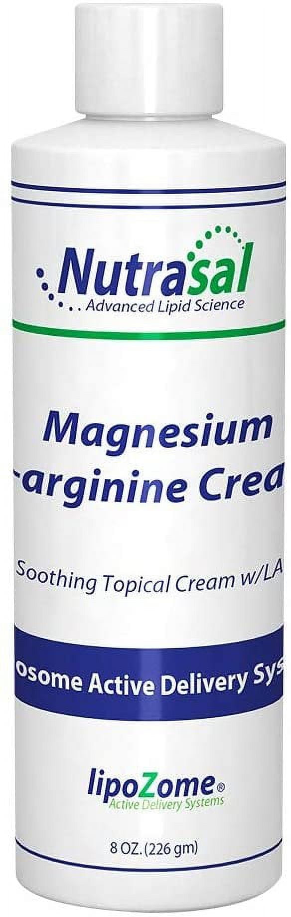 Nutrasal Magnesium L-Arginine Cream - 8oz - Walmart.com